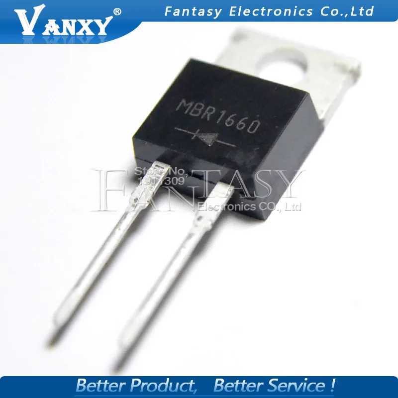 10PCS MBR1660 DIODE SCHOTTKY 60V 16A TO220 2|Integrated Circuits ...