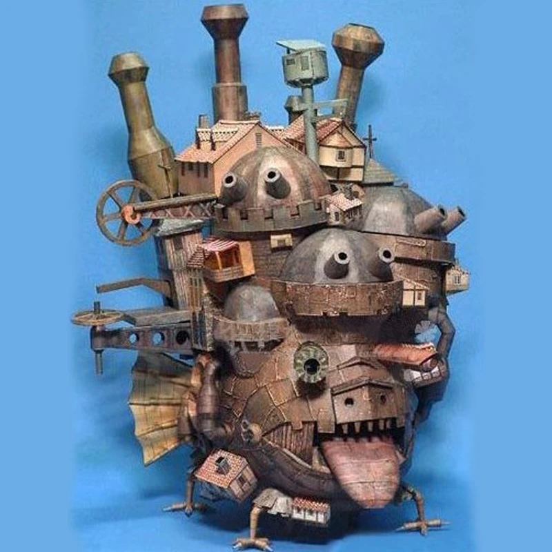 Children DIY TOY 3D Paper Puzzle model Hayao MiyazakiHowl's Moving ...