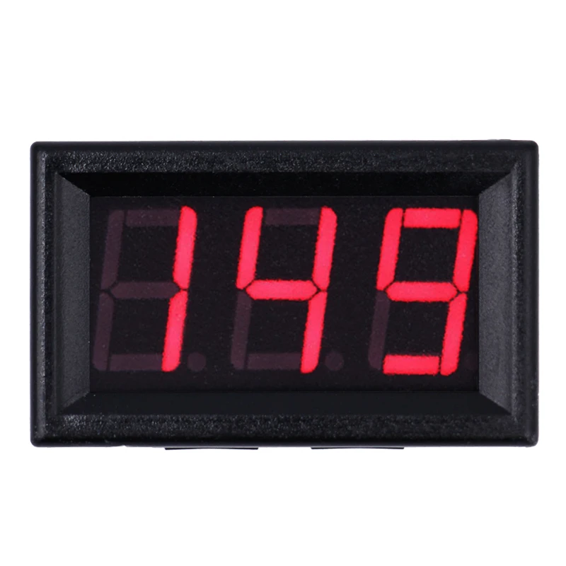 0.56" 3 wires DC 25 500V LED red green display digital Voltmeter panel ...