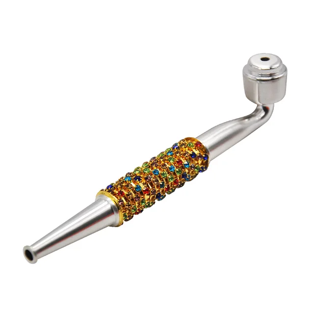 HORNET Crystal Zinc Alloy Metal Smoking Pipe 145MM Metal Bowl Pipes ...