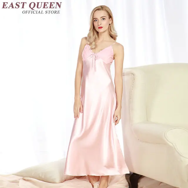 Aliexpress.com : Buy Long satin nightgown women long silk nightgowns ...