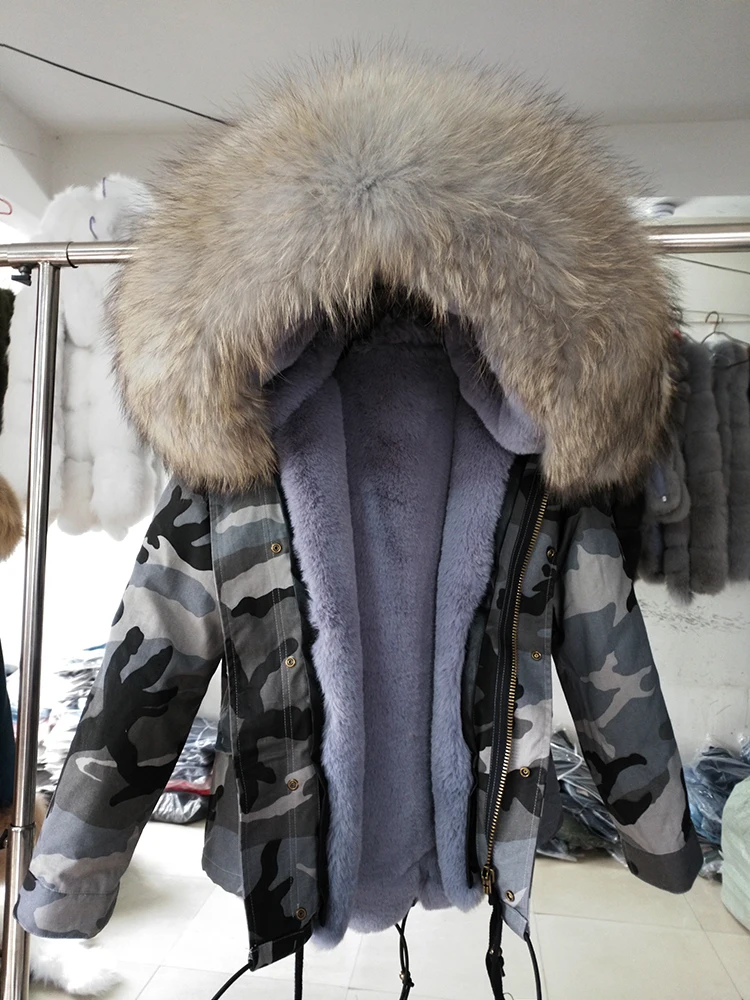 Buy 2018 Parka Winter Jacket Women Real Fur Coat Big