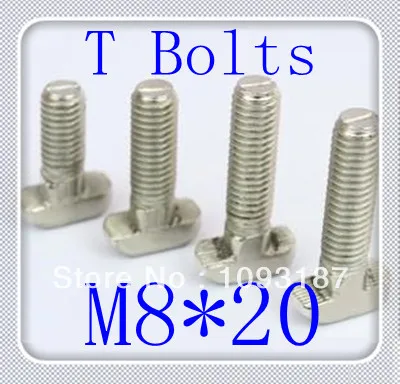 50ชิ้นM8 * 20ครั้งน็อตหัวค้อนยึดน็อตเชื่อมต่อชุบนิกเกิล40ชุด|fasteners ...