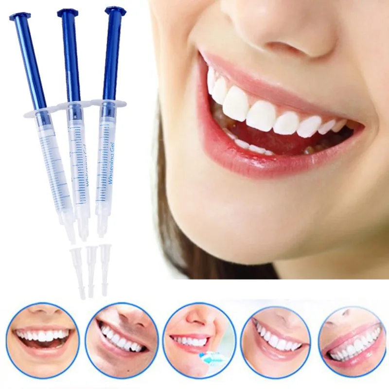 Female Self Confidence Teeth Whitening Dental Bleaching System Oral Gel ...