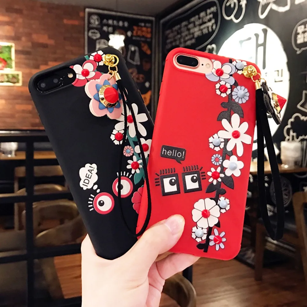 Beautiful Flower Patterned Mobile Phone Case Women Gift Fashionable ...