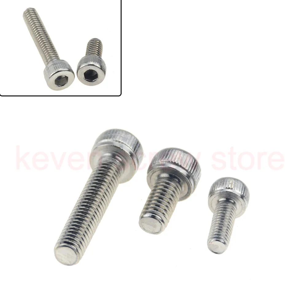 50PCS M3 Stainless Steel Screws Allen Hex Socket Head Screw Bolt ...