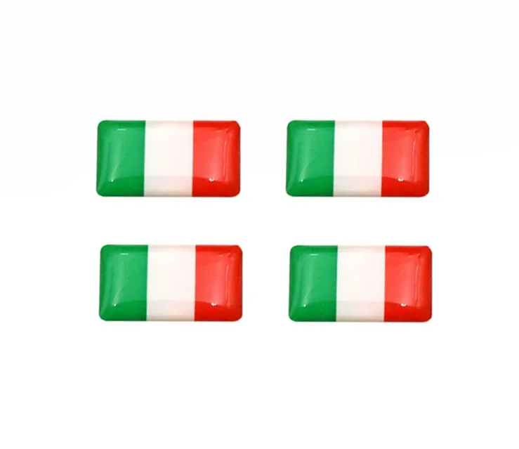 500 Pieces Epoxy Italy Flag Car Steering Wheel Styling Stickers ...