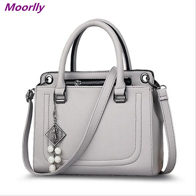 Moorlly European Style Women PU Leather Handbag Fashion Ladies Shoulder ...