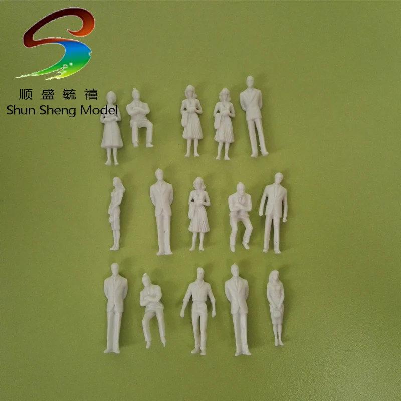300pcs scale 1/75white model plastic figure model humans-in Model ...