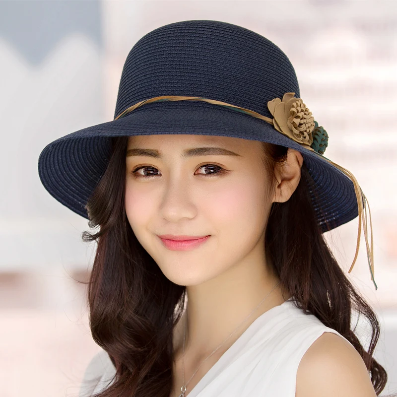 Sun Hat Adult Girls Solar Cap With Cooling Summer Beach Protective Hats ...