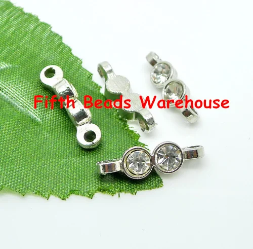 free shipping 5x20mm platinumm colour flower shape rhinestone ...