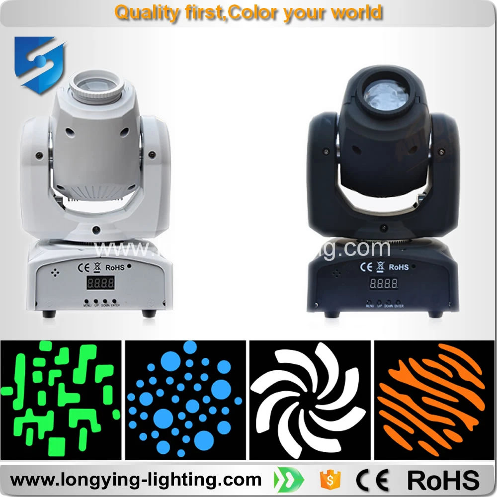 New Hot 10w Pro LED Spot Moving Head 7Colors Mini Moving Heads Profile ...