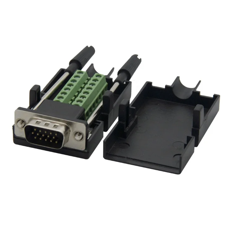 Aliexpress.com : Buy 3+9 VGA male Connector with housing support DIY ...