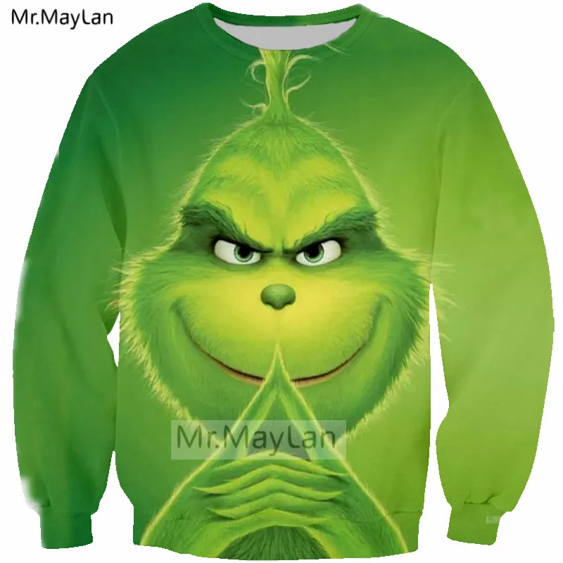 [Wholesale] Movie The Grinch 3D Print Jacket Men/women Casual ...