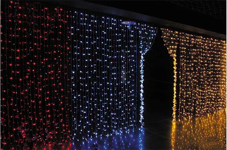 6*3 M LED curtain lights with 800 leds ,led net lights ,wedding and ...