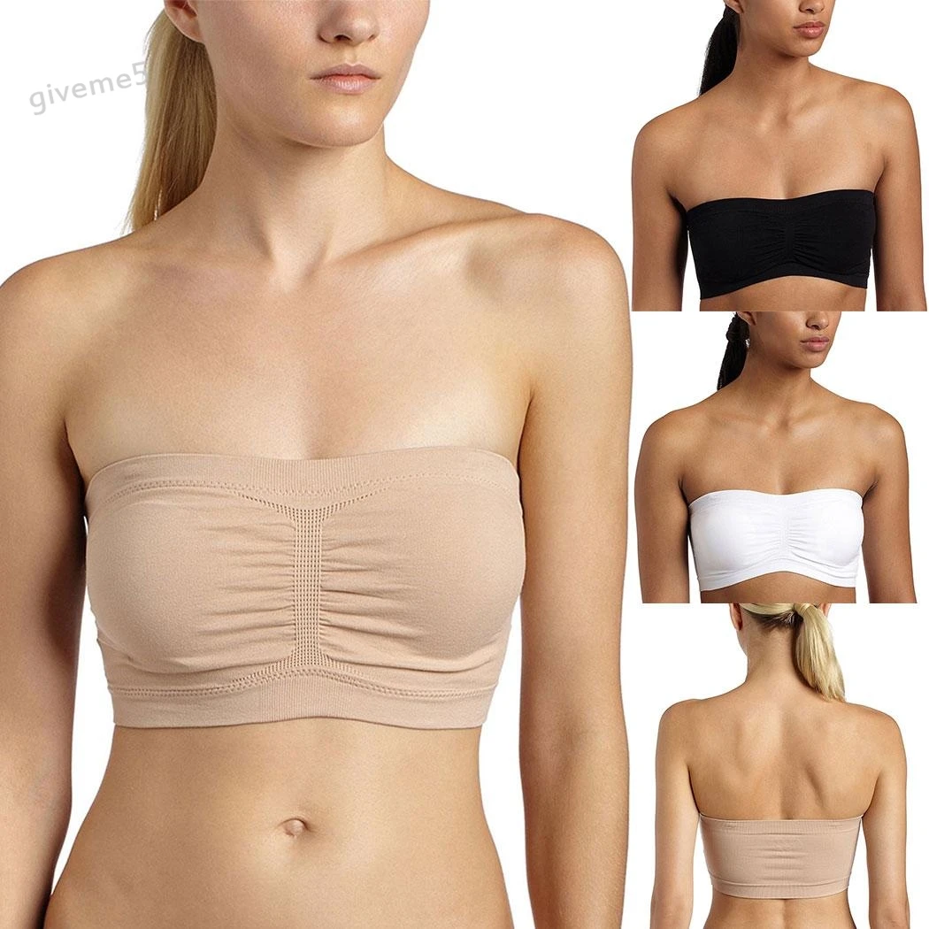 Fashion Women Girls Casual Underwear Strapless Tube Tops Chest Wrap