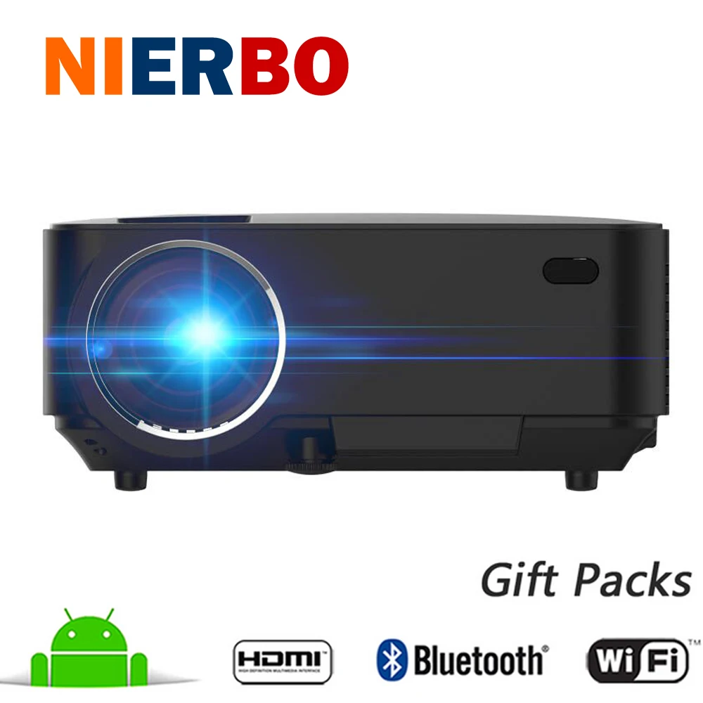 Bluetooth Wireless Projector 1500 Lumens Android WiFi Long life LED ...