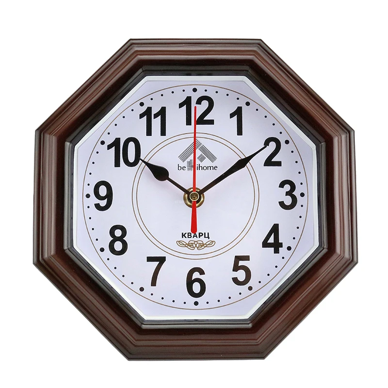 Vintage Polygon Wall Clock Simple Large Digital Wall Clocks Home Decor ...