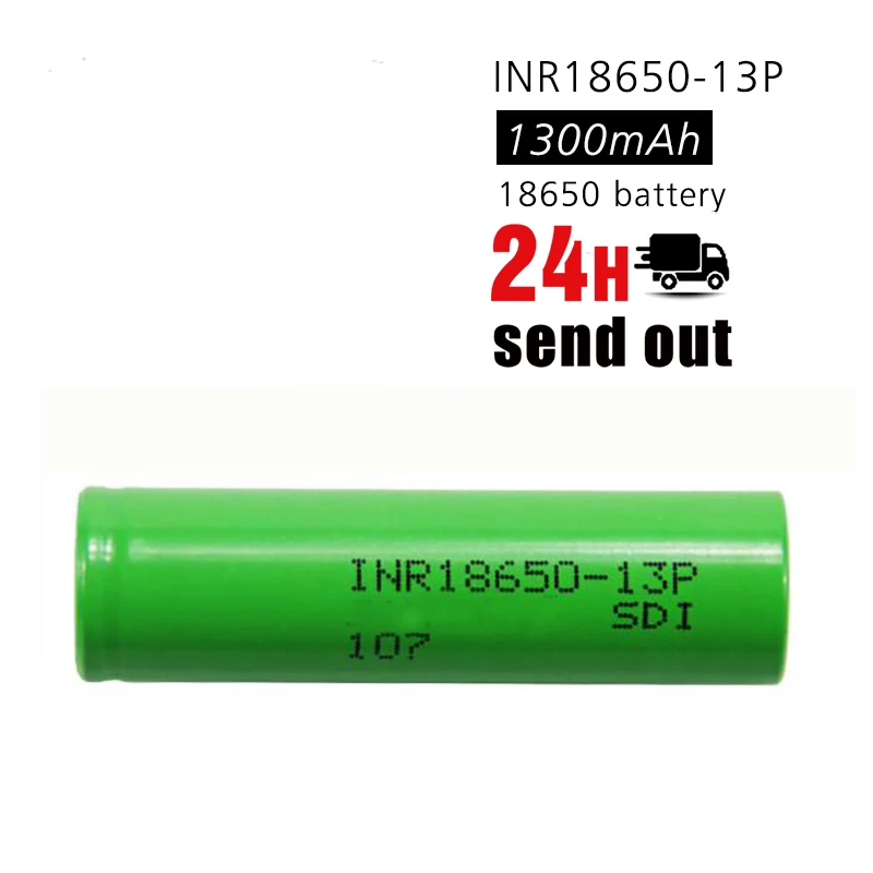 1 stks INR18650 13P 1300 mAh lithium batterij INR18650 13 P 18650 ...