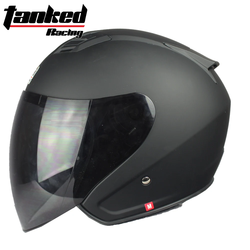 Tanked Racing T536 Most Popular Classicel Half Face Motorcycle Helmet ...