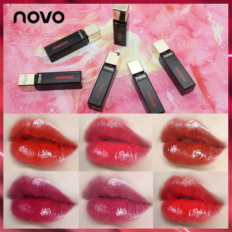 Novo Lipstick Set in Lipstick Matte Liquid Waterproof Moisturizing Lip ...