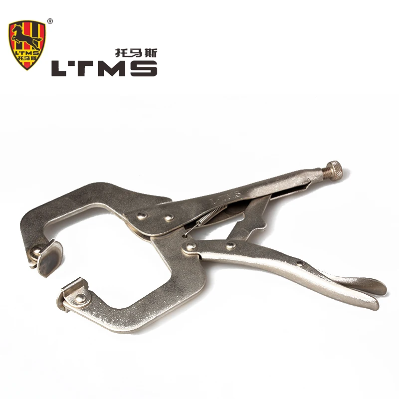 C Type Clamp Adjustable 11" Metal Welding Locking Instruments Vise Grip ...