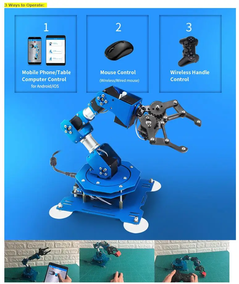 6DOF робот-манипулятор 6-алюминиевая ось Роботизированная рука от китайского производителя с ...