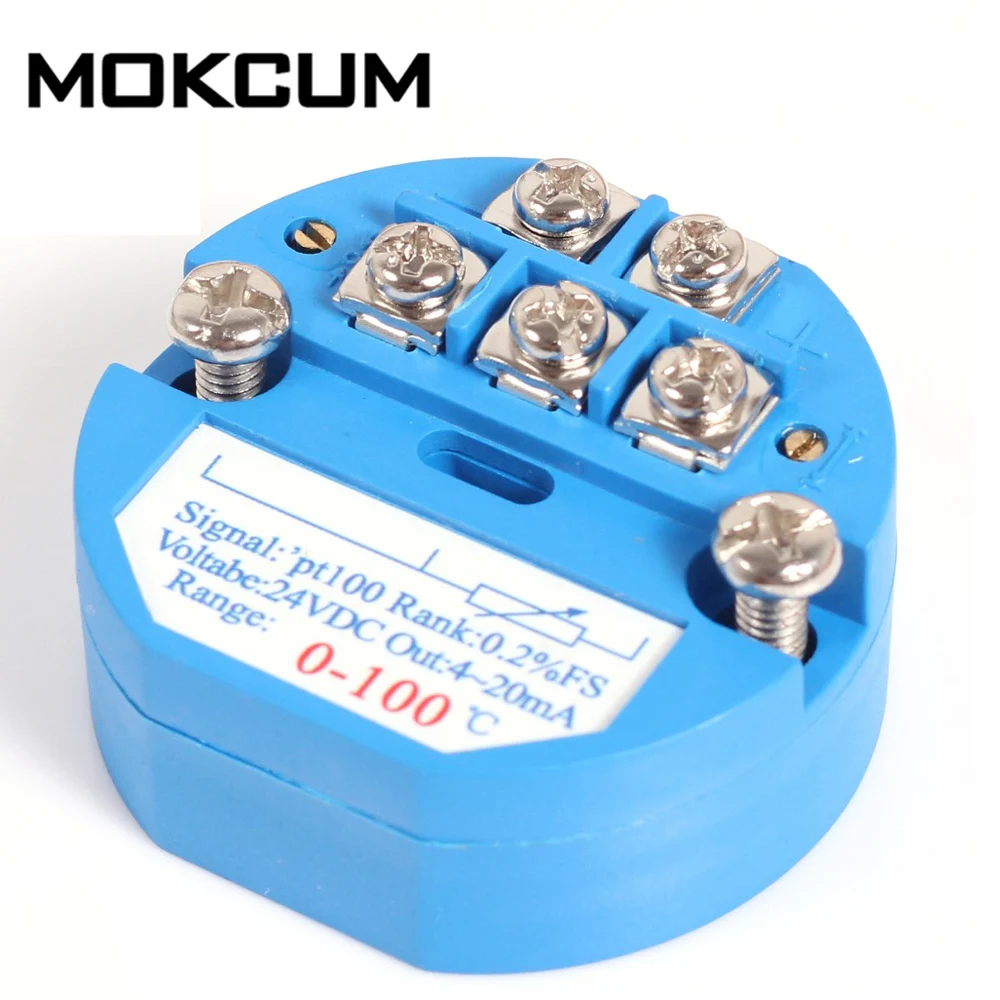 RTD PT100 0-100 Degree Temperature Transmitter Sensor Module DC 24V 4 ...
