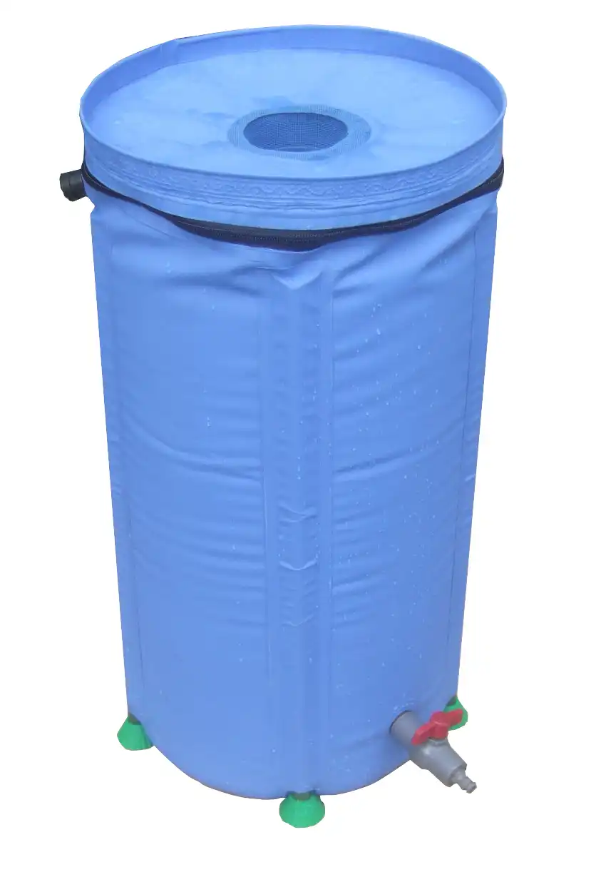 300L (D65cm X H100cm) rain water collection foldable bucket outdoor use ...