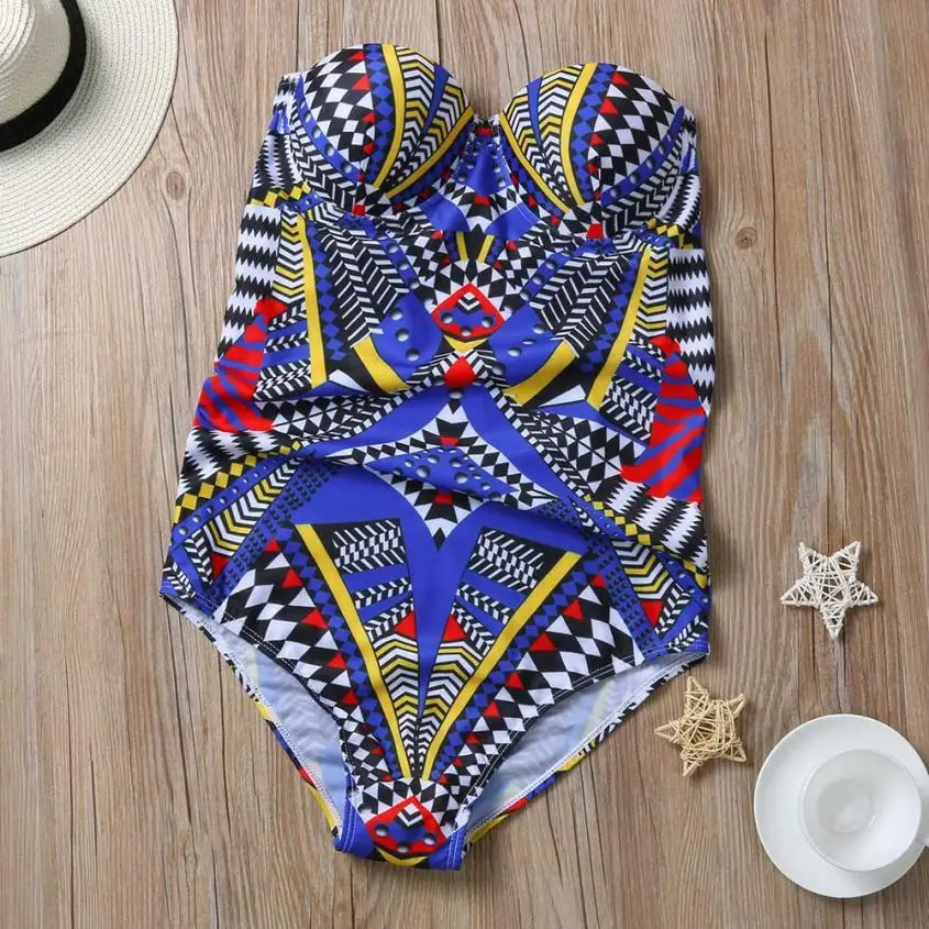 2017 Swimwear Women One Piece Swimsuit Push Up Underwire Bikini Bathing ...