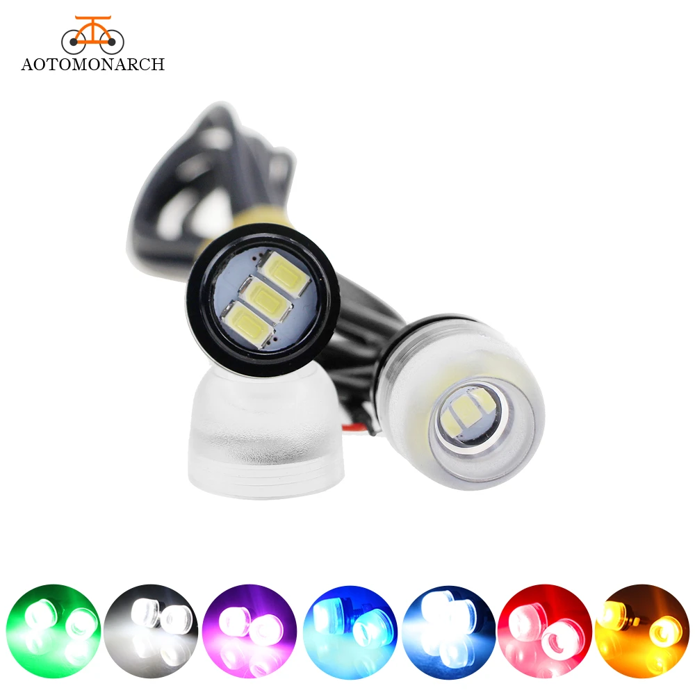 AOTOMONARCH 2pcs LED Daytime Running Lights Eagle Eye DRL 3 SMD Car ...