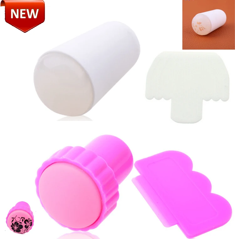 2sets/lot Stamper and Scrapers Nail Art Stamping Plates Stamper Scraper ...