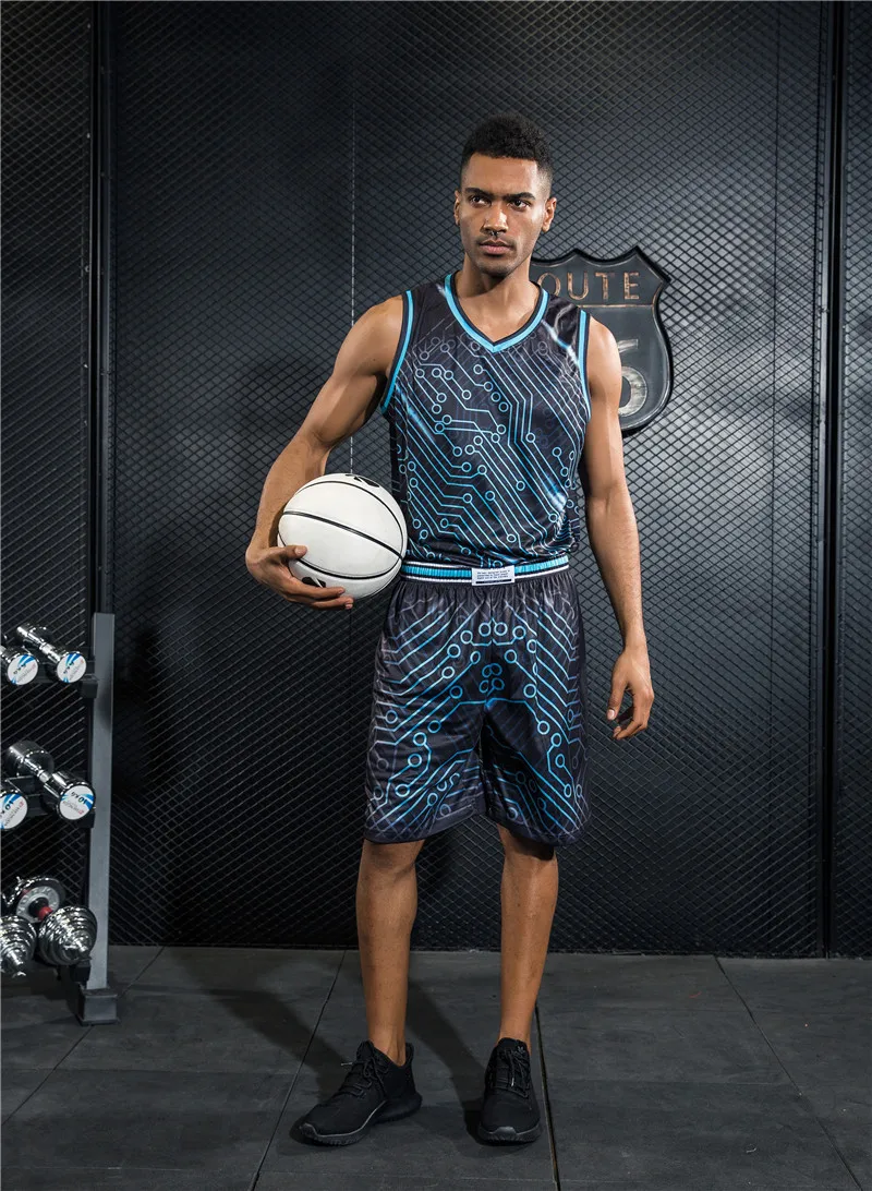 Jump star breathable breathable basketball suit men and women's ...