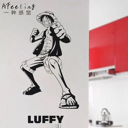 LUFFY ONE PIECE Wall Decal Vinyl Wall Stickers Decal Decor Home ...