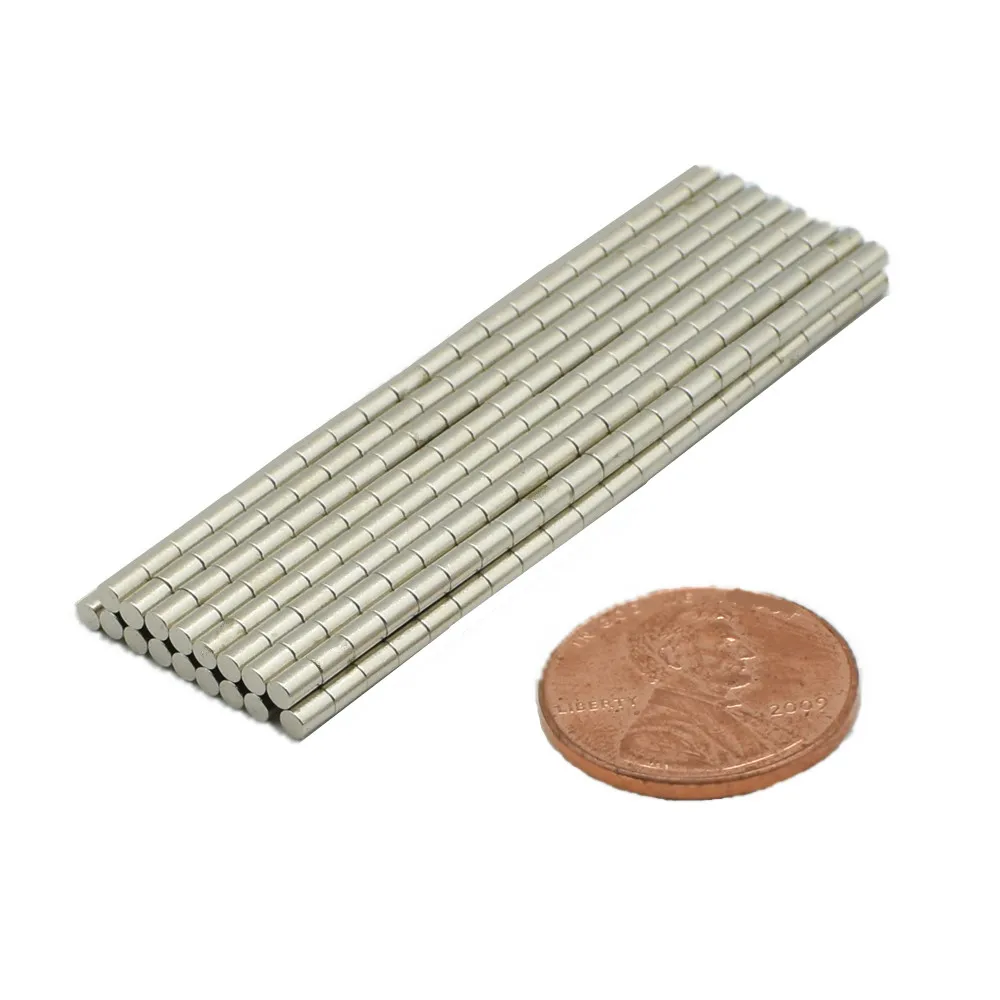 NdFeB Micro Magnet Disc Dia. 2x3 mm 0.118" Precision Magnet Neodymium ...