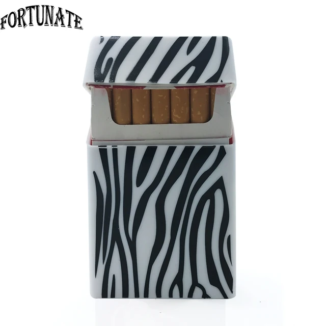 Holds 20 Cigarettes , Zebra Stripes Silicone Cigarette Case Cover ...