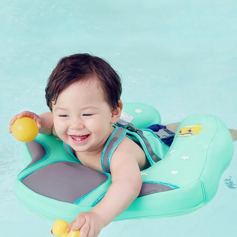 Mini Inflatable Float Strap Baby Cartoon Swim Neck Float Swimming ...