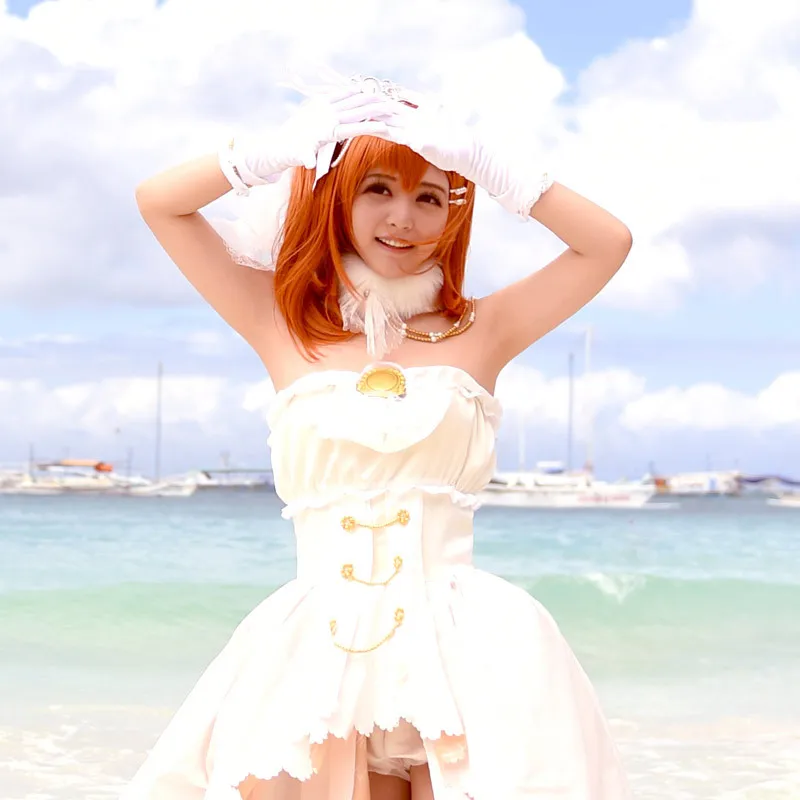 Love Live Honoka Kousaka Cosplay Love Live School Idol Project White