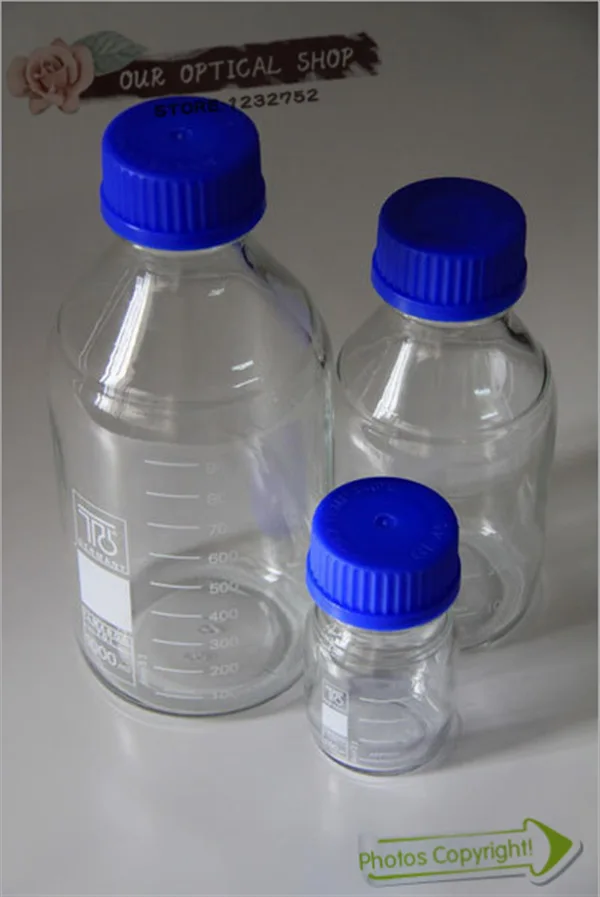 5 sets big 100ml reagent bottle Schott Clear Borosilicate 3.3 Glass ...