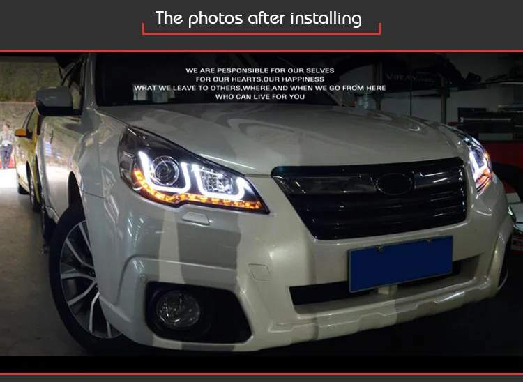 Car Styling Head lamp light for Subaru Legacy Headlights 2010-2016 ...