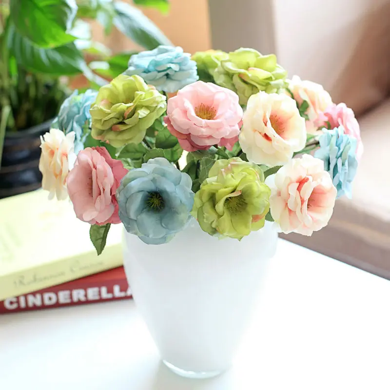 Купить floace 15 шт./лот, роза искусственный цветок шелк цветок ...