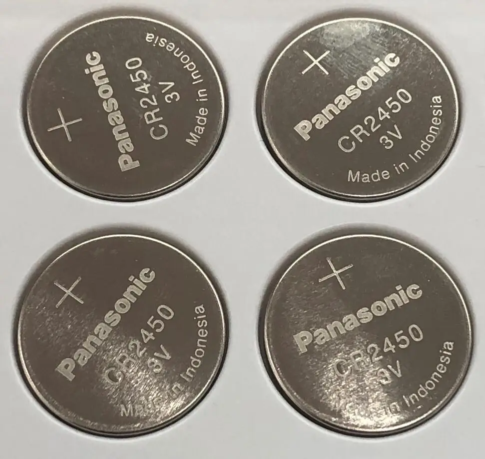 4PCS LOT New Original Panasonic CR2450 CR 2450 3V Lithium Button Cell