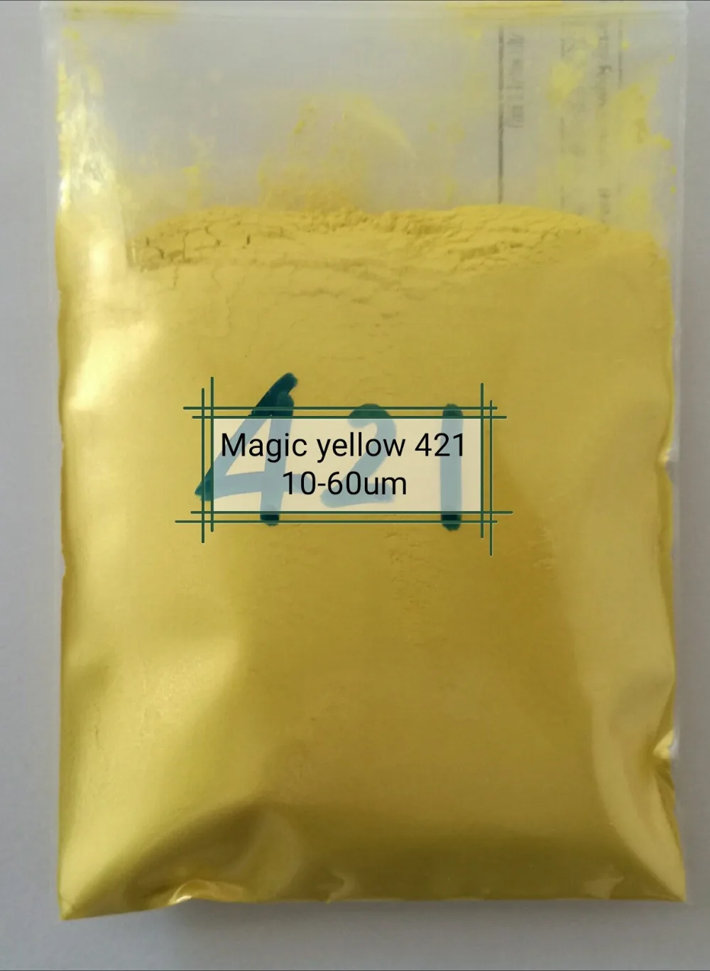 Pearl pigment mica powder magic yellow free shipping for cosmetics ...