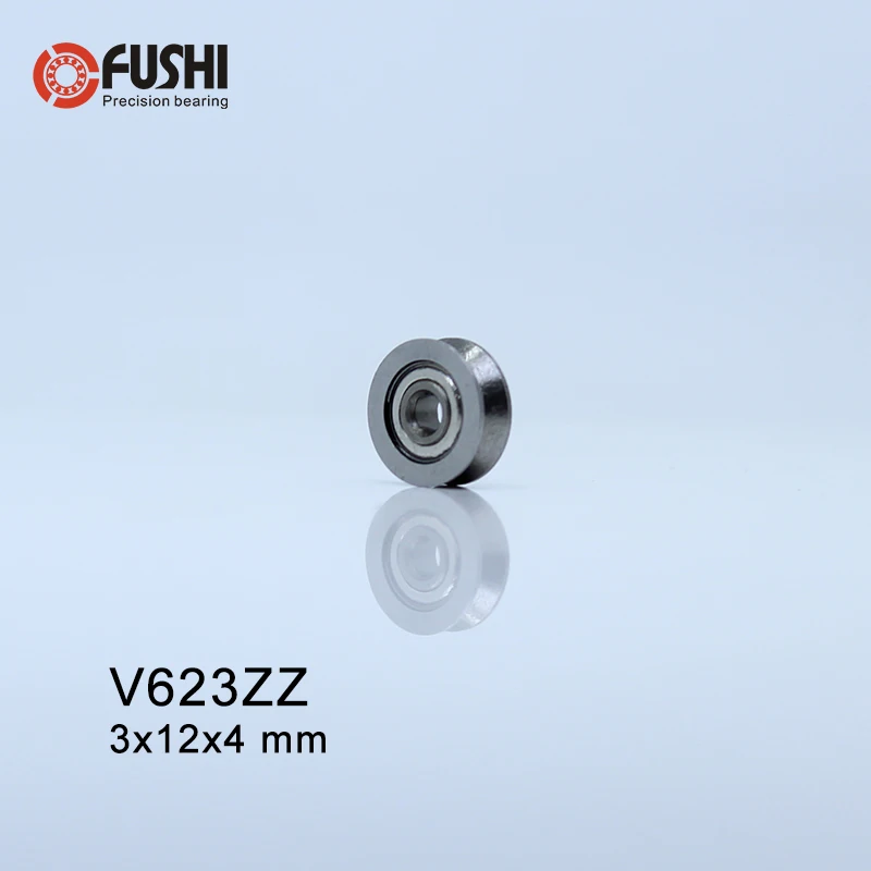 Great-Chrome-Steel-V623ZZ-10Pcs-V-Groove-Sealed-Ball-Bearing-623VV ...