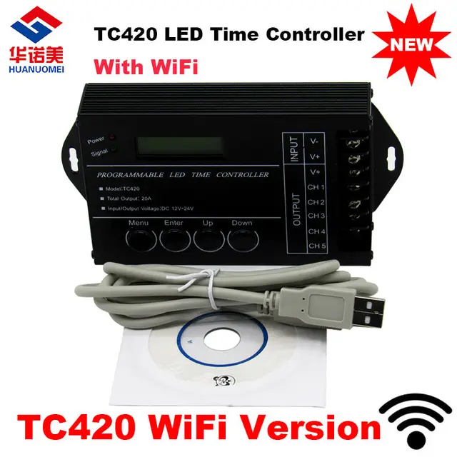 new TC420 Time programmable led controller with WiFi, 5 channel led ... new TC420 Time programmable led controller with WiFi, 5 channel led ...