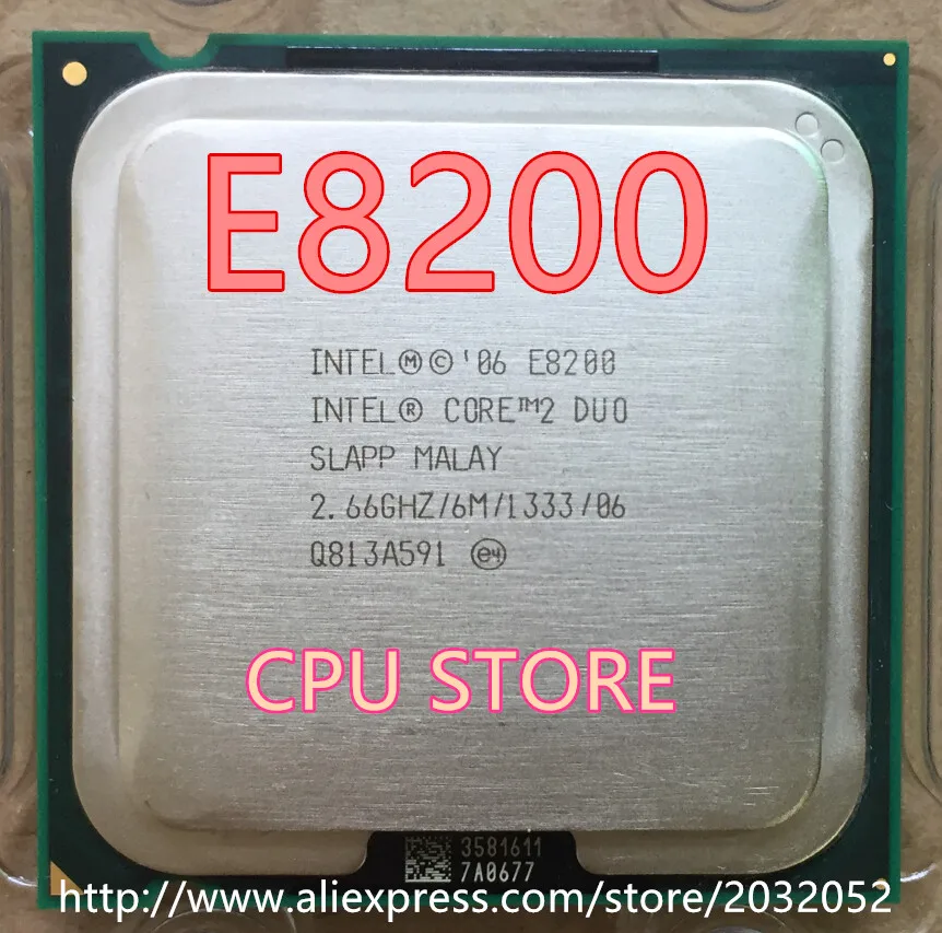 Procesador Original Intel Core 2 Duo CPU E8200 2,66 GHz/ 6M /1333MHz Dual-Core Socket 775 ...