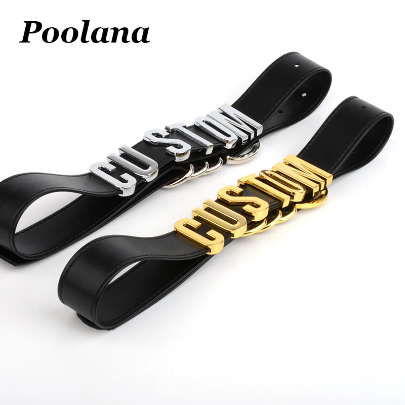 Customised Letter Waist Belt Unisex Men Women Bondage Word Name Belt ...