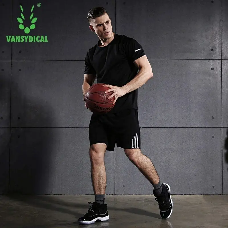 SPT Vansydical Running Sports Suit Men's Fitness Short Sleeve+Shorts ...
