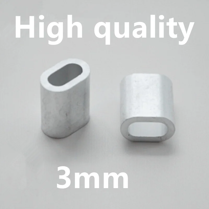 200PCS 3mm aluminum oval ferrule sleeves|ferrule sleeve|aluminum ...