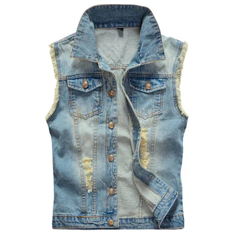 Popular Denim Jean Vest for Men-Buy Cheap Denim Jean Vest for Men lots ...